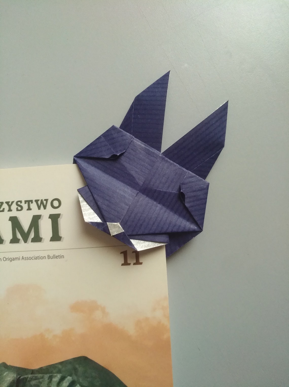 Handmade Origami Bookmark With a Rabbit Face. Perfect Gift for Books ...