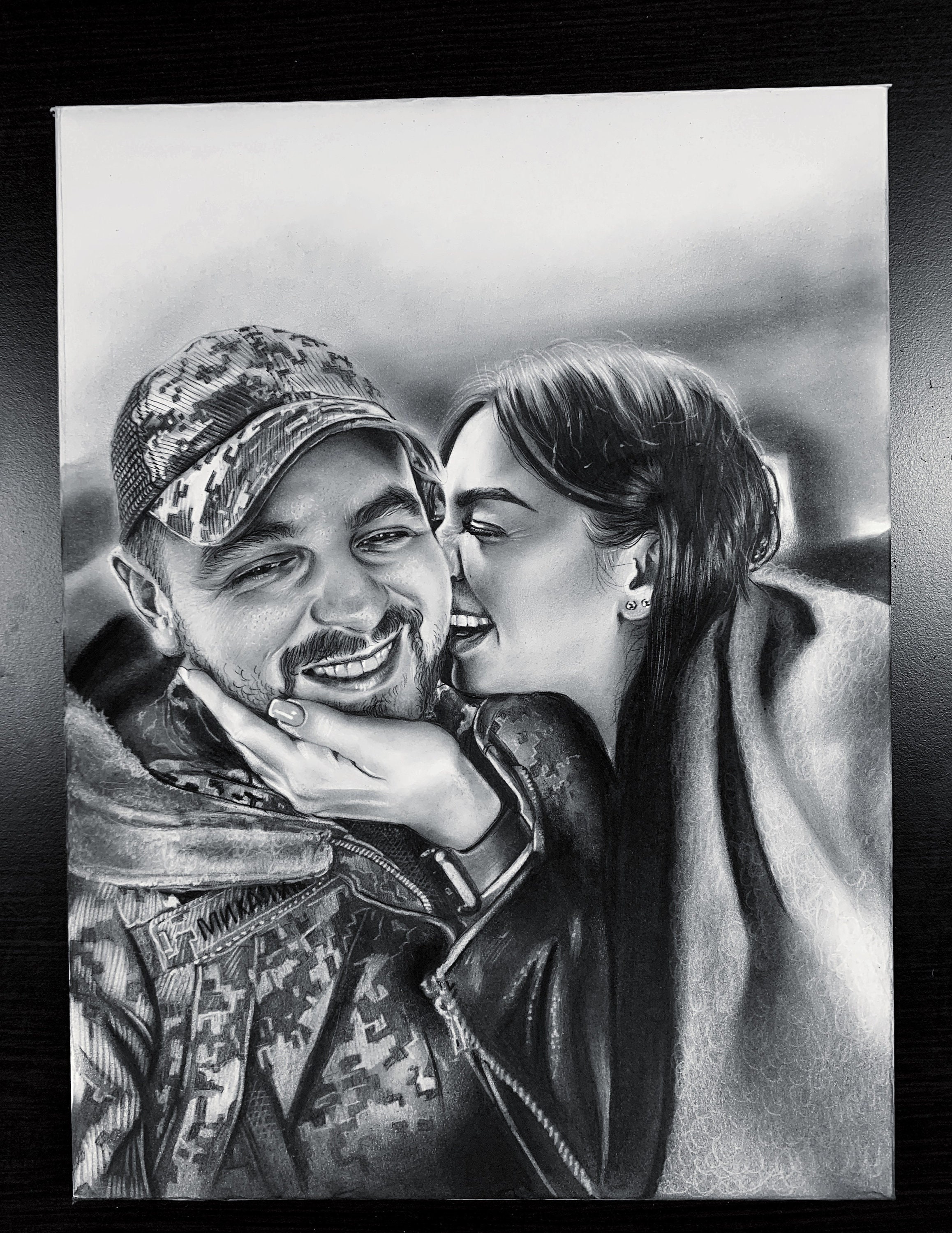 Family Custom Pencil Drawing Graphite Portrait to Order - Etsy