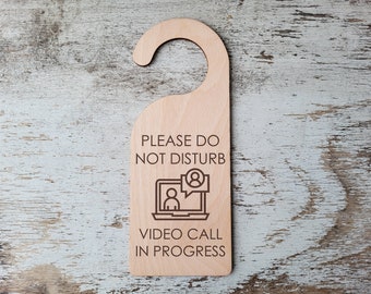 Video Call in Progress Door Sign - Etsy