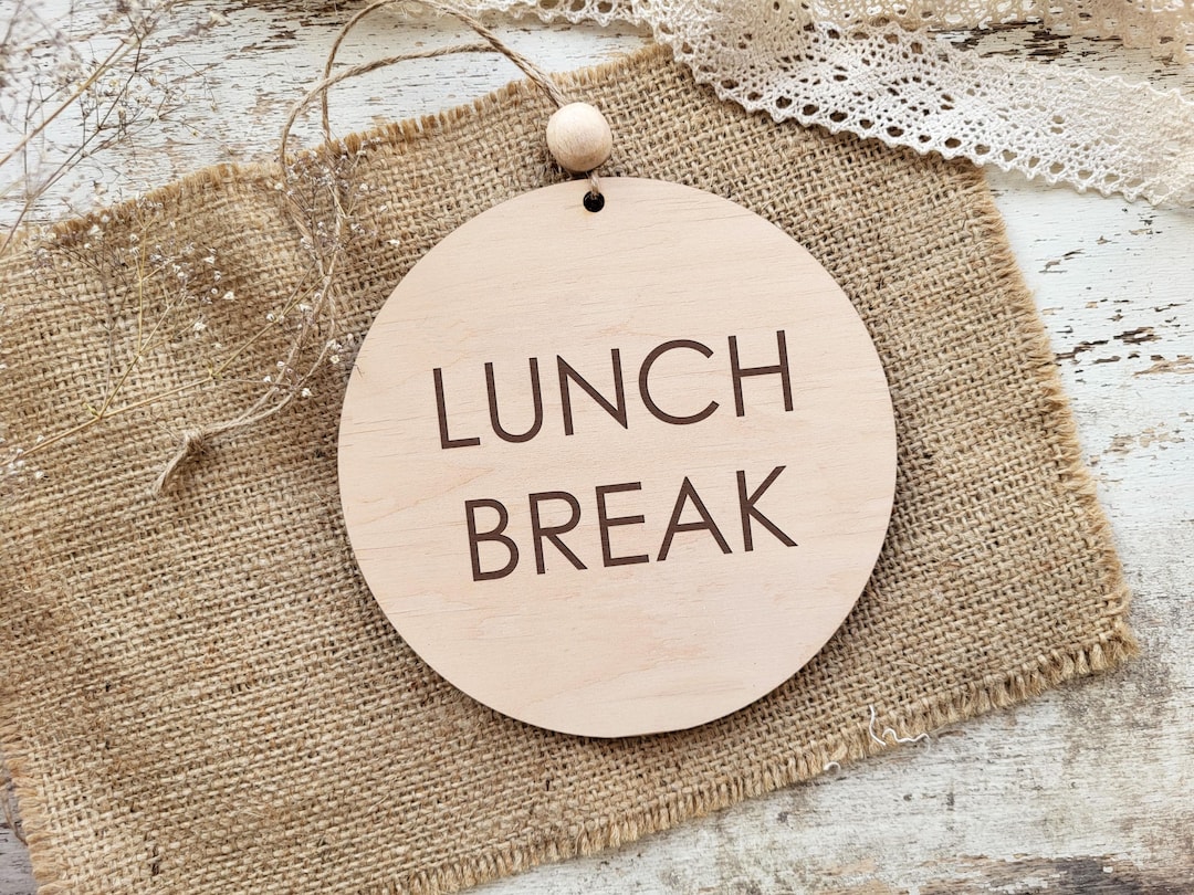 Business Door Sign - Out to Lunch Sign, Be Right Back Notice, Custom ...