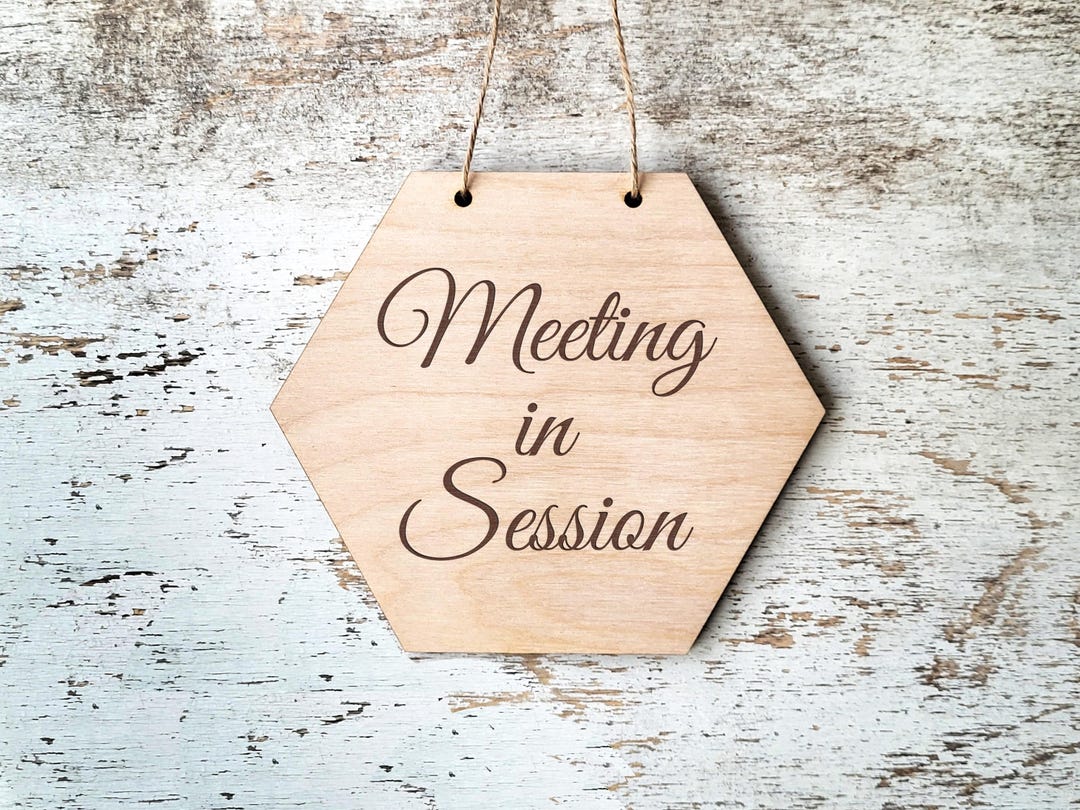 In Session Sign - Do Not Disturb | Office Door Sign, Work From Home ...