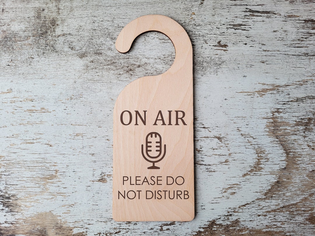Custom Door Hanger / on Air Do Not Disturb / Personalized Door Sign - Etsy
