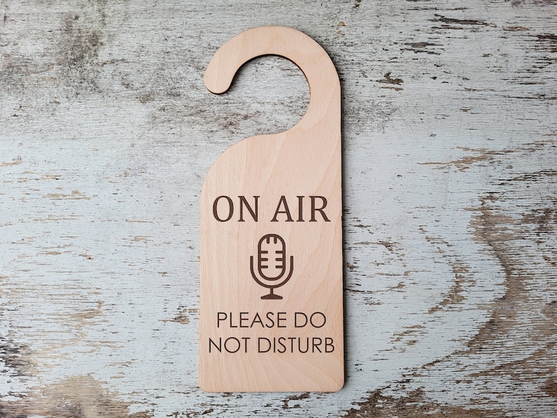 On Air Sign - Live Recording in Progress | Custom Door Hanger, Do Not ...