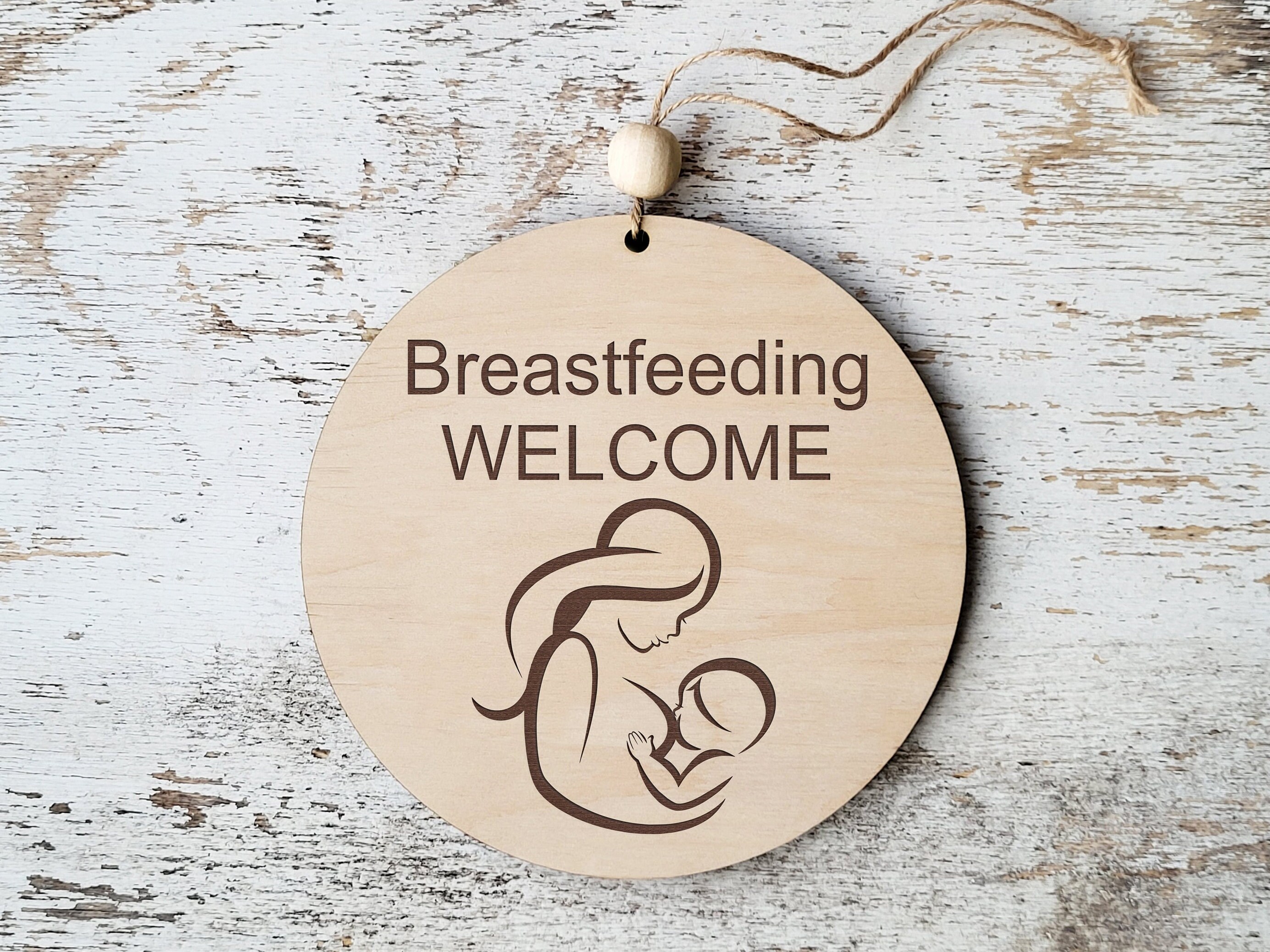 Breastfeeding Welcome Sign / Custom Door Hanger / Personalized Door ...