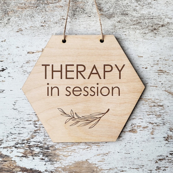 Therapy Door Sign - Etsy