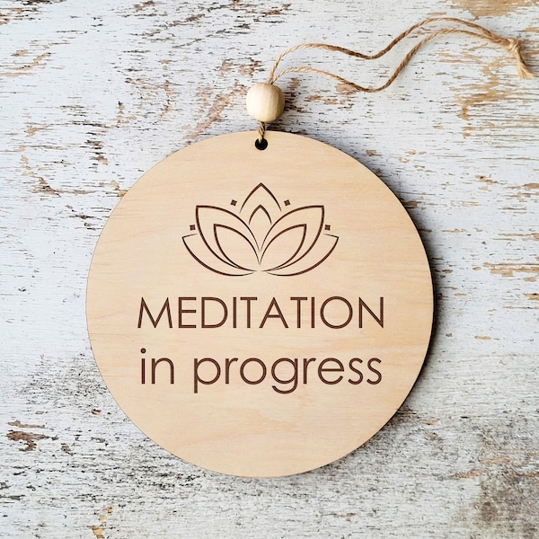 Meditation Sign - Etsy