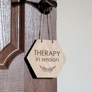 In Session Sign / Please Do Not Disturb / Custom Door Hanger / Therapy ...