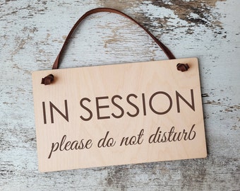 In Session Sign / Please Do Not Disturb / Custom Door Hanger / Therapy ...