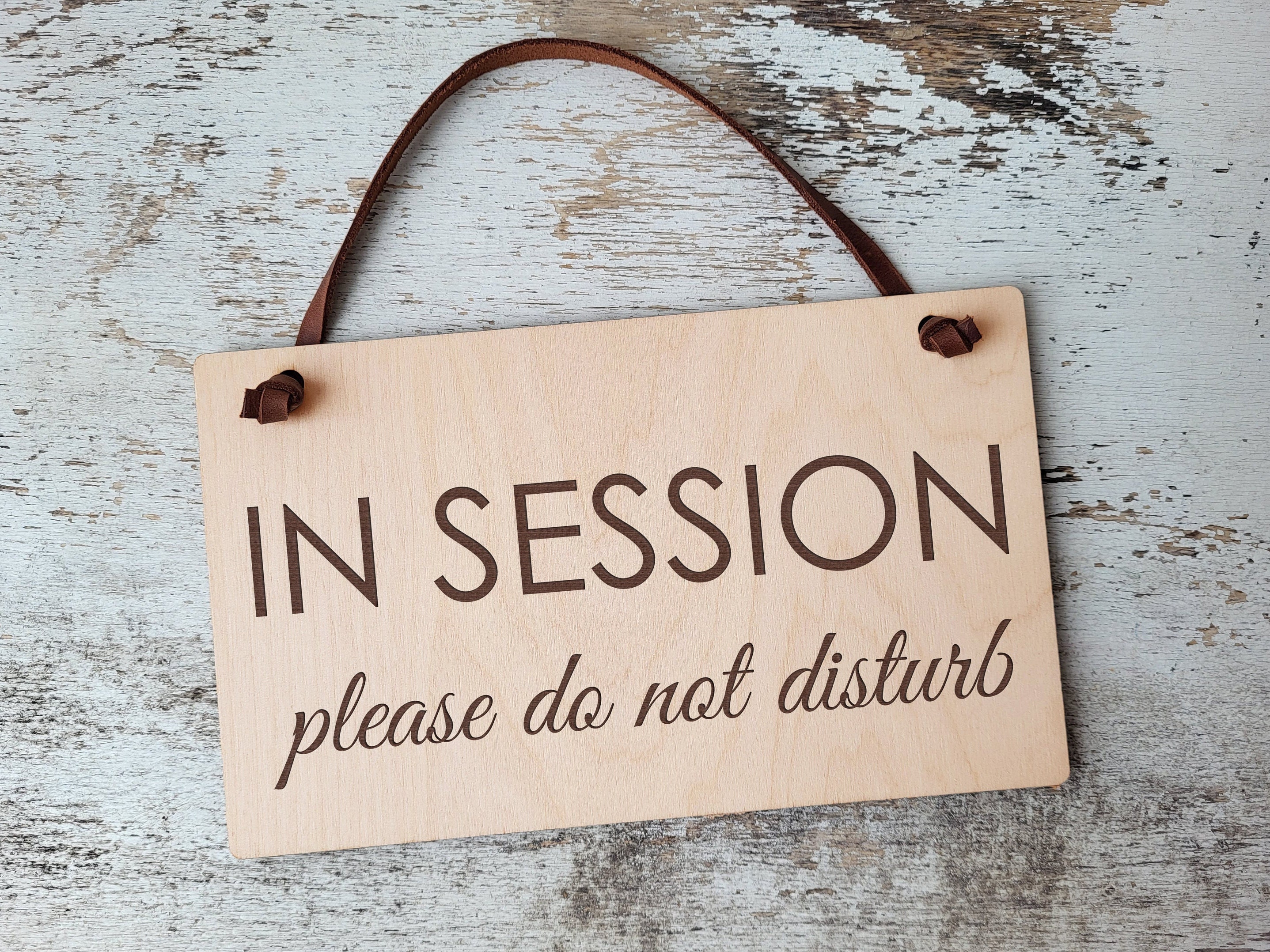 In Session Sign / Please Do Not Disturb / Custom Door Hanger ...