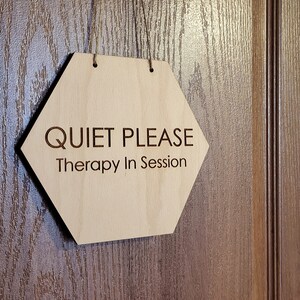 In Session Sign / Please Do Not Disturb / Custom Door Hanger / Therapy ...
