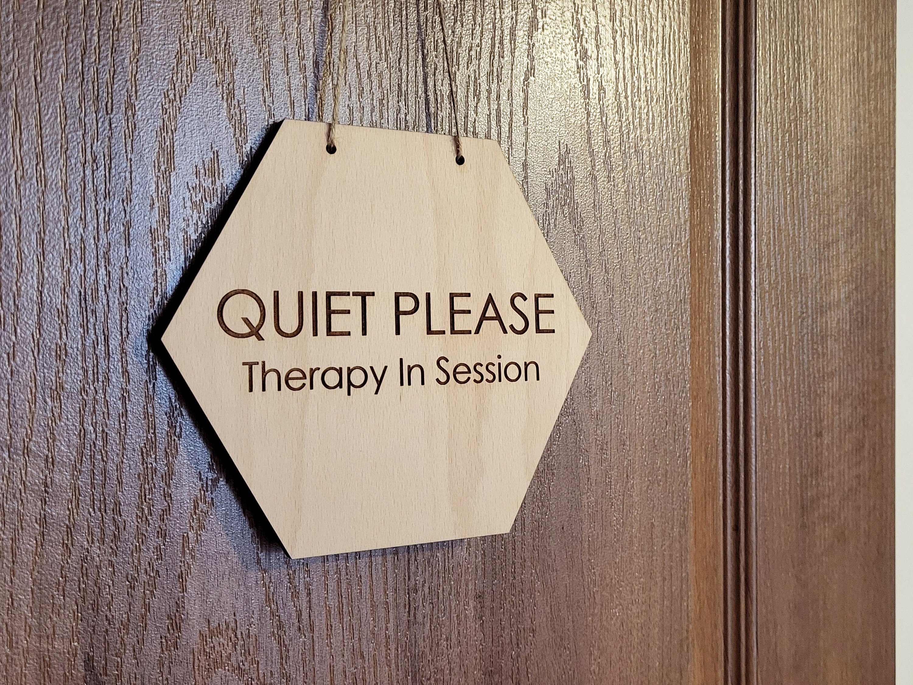 In Session Sign / Please Do Not Disturb / Custom Door Hanger / Therapy ...