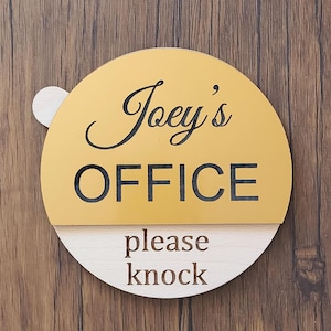 Custom Office Sign - Work From Home, Do Not Disturb, Meeting in ...