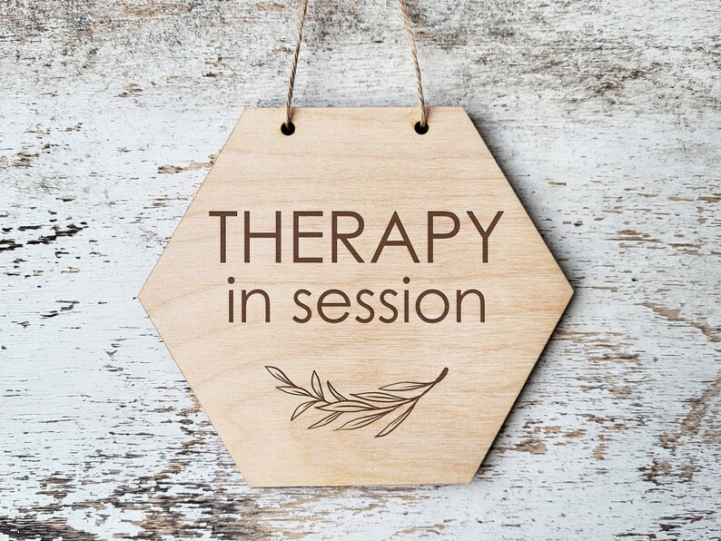 Therapy Sign / in Session Sign / Please Do Not Disturb / - Etsy
