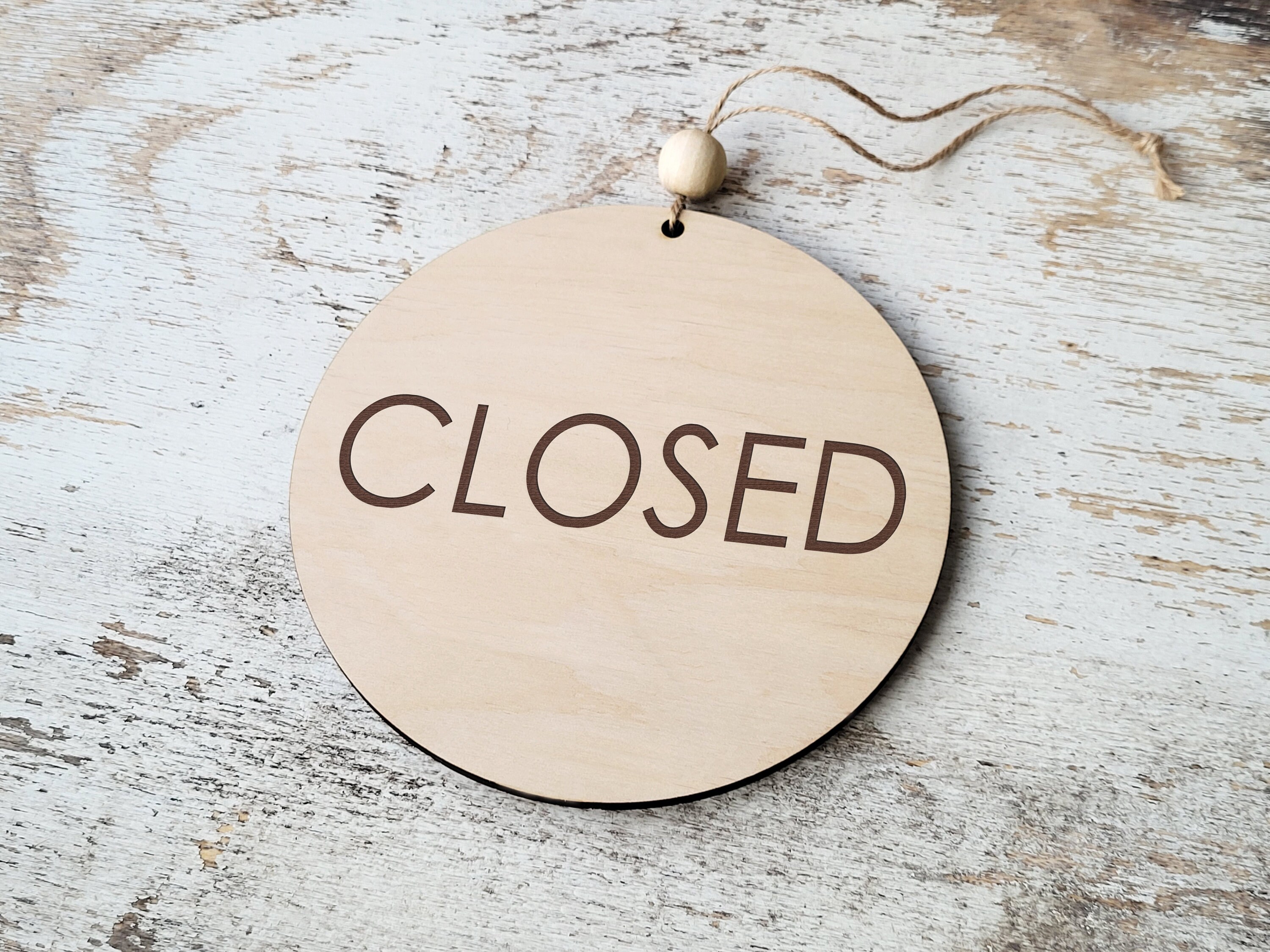 Office Open Closed Sign / Double Sided Sign / Business Open Sign ...