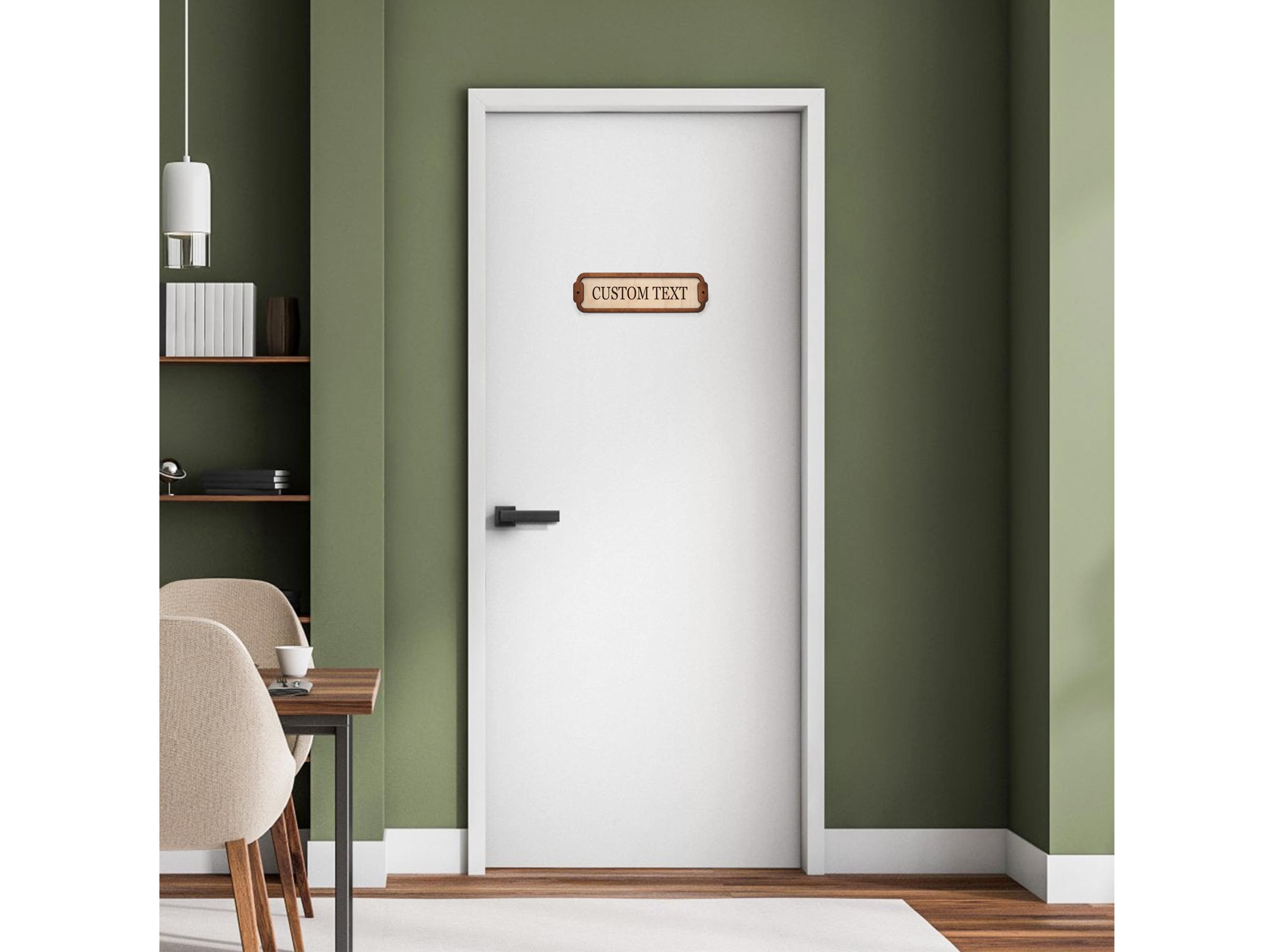 Bathroom Door Sign / Private Entry Signage / Vintage Toilet Sign / Do ...