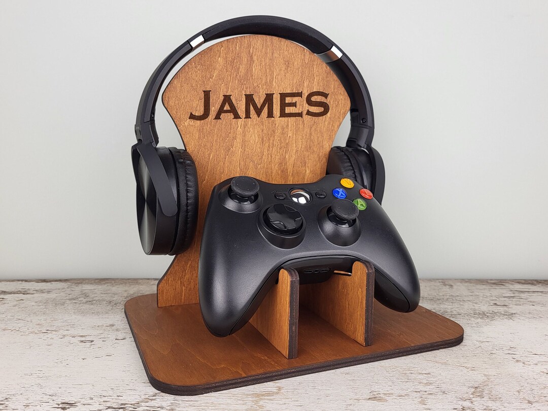Custom Headphone Holder & Controller Stand / Personalized Gamer Gift ...