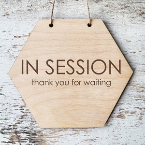 In Session Sign / Please Do Not Disturb / Custom Door Hanger / Therapy ...
