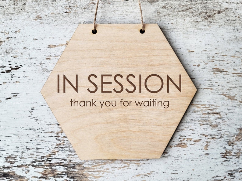 In Session Sign / Please Do Not Disturb / Custom Door Hanger / Therapy ...
