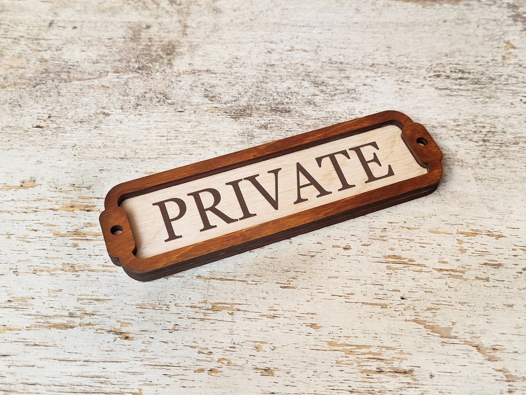 Private Door Sign / Private Entry Signage / Vintage Private Sign / Do ...