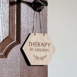 Therapy Sign / in Session Sign / Please Do Not Disturb / Custom Door ...