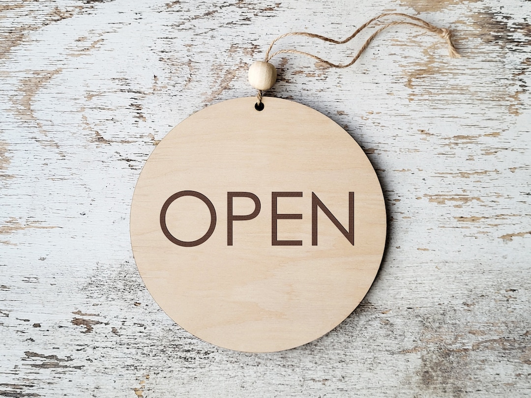 Office Open Closed Sign / Double Sided Sign / Business Open Sign ...
