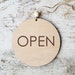 Office Open Closed Sign / Double Sided Sign / Business Open Sign / Office Decor / Personalized ...
