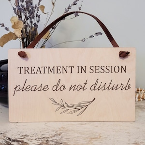 Treatment in Session Sign Do Not Disturb / Welcome Sign / Therapy in ...