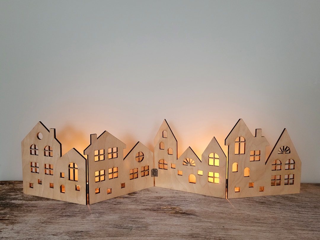 Christmas Houses / Xmas Town Decoration / Christmas Village / Christmas ...