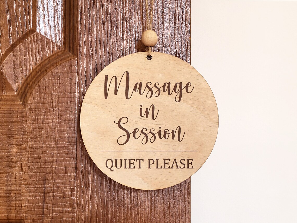 Custom Business Sign - Esthetician & Physical Therapy Door Sign ...