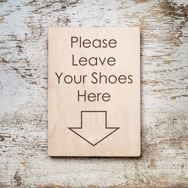 Remove Shoes Sign - Etsy