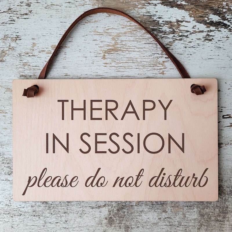 Therapy Door Sign - Etsy