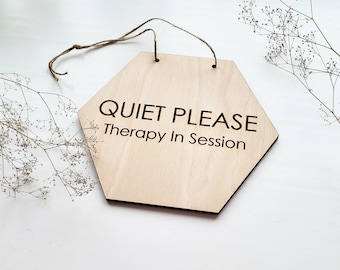 Engraved Please Do Not Disturb Sign, in Session Sign, in Session Sign ...
