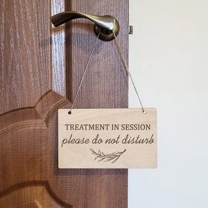 Treatment in Session Sign Do Not Disturb / Welcome Sign / Therapy in ...