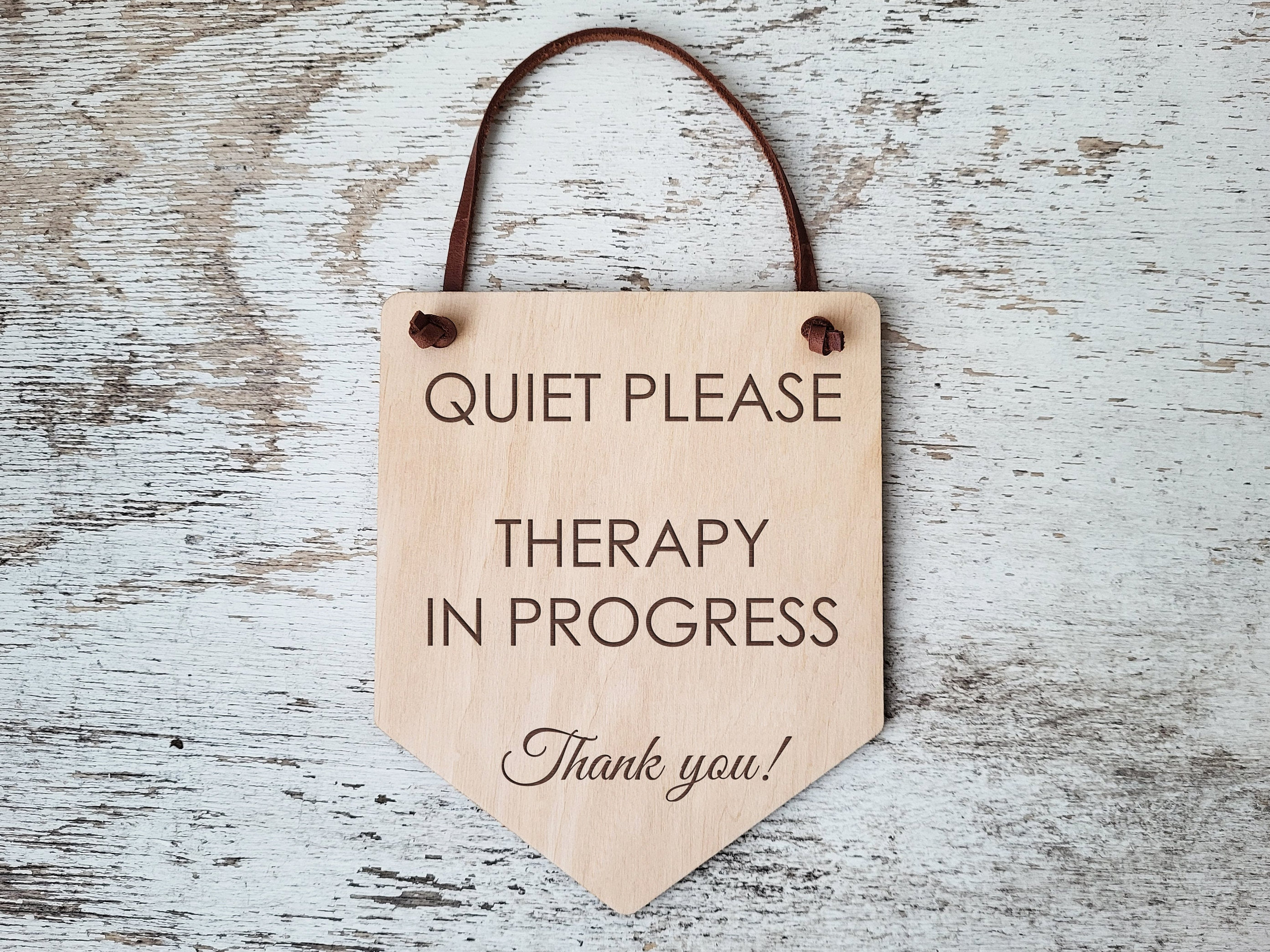 Therapy in Progress Please Do Not Disturb / Custom Door Hanger ...
