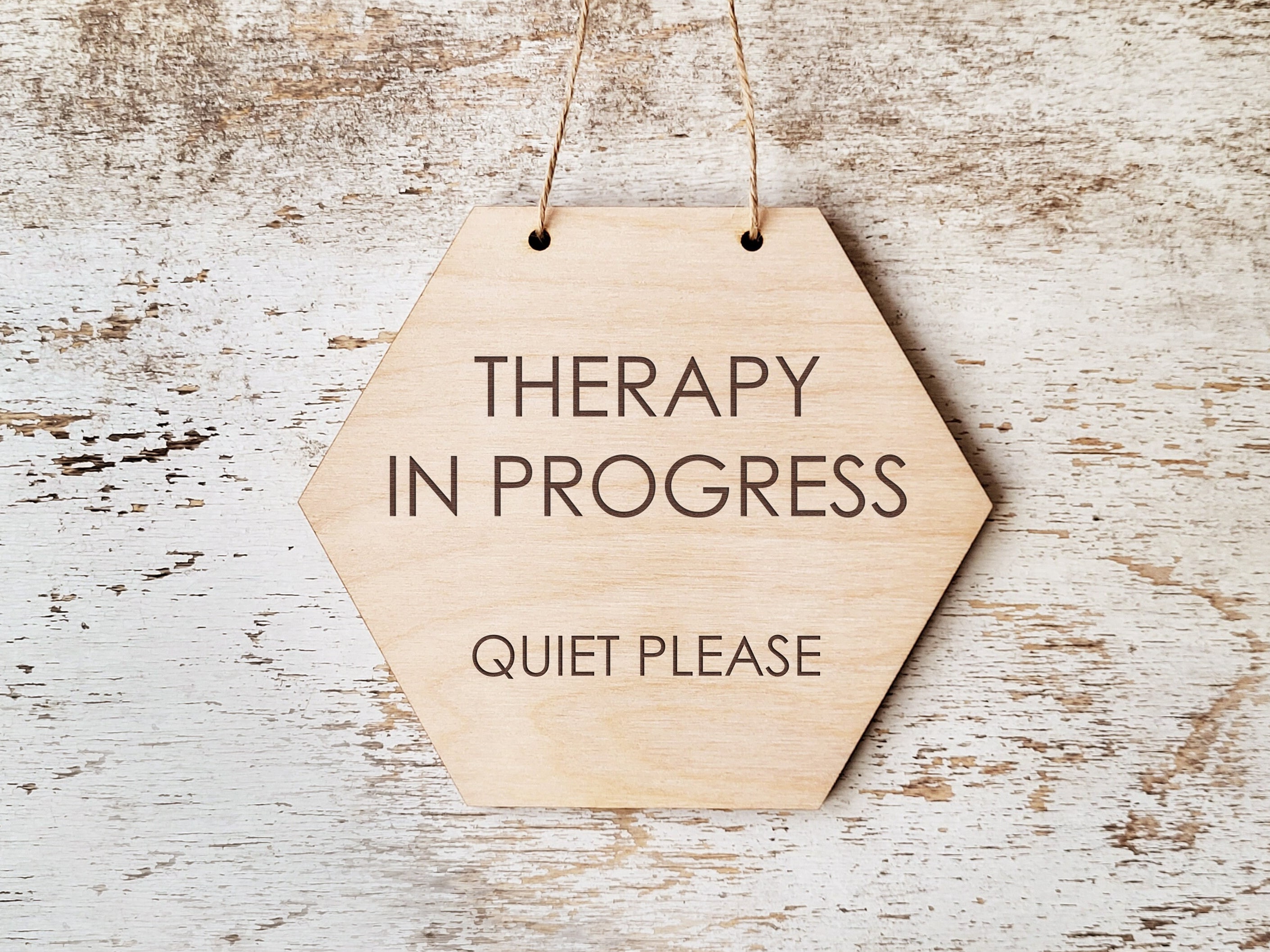 Therapy in Session Sign / Please Do Not Disturb / Custom Door Hanger ...