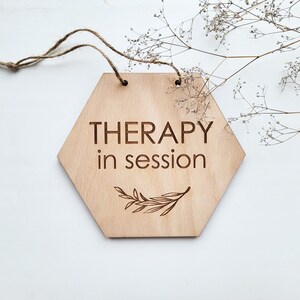 Therapy Sign / in Session Sign / Please Do Not Disturb / Custom Door ...