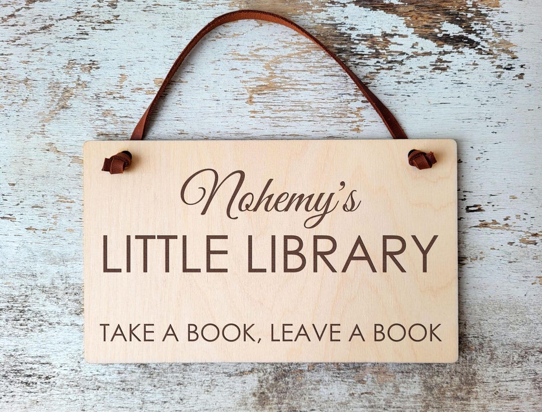 Little Free Library Sign - Take a Book, Leave a Book | Reading Nook ...
