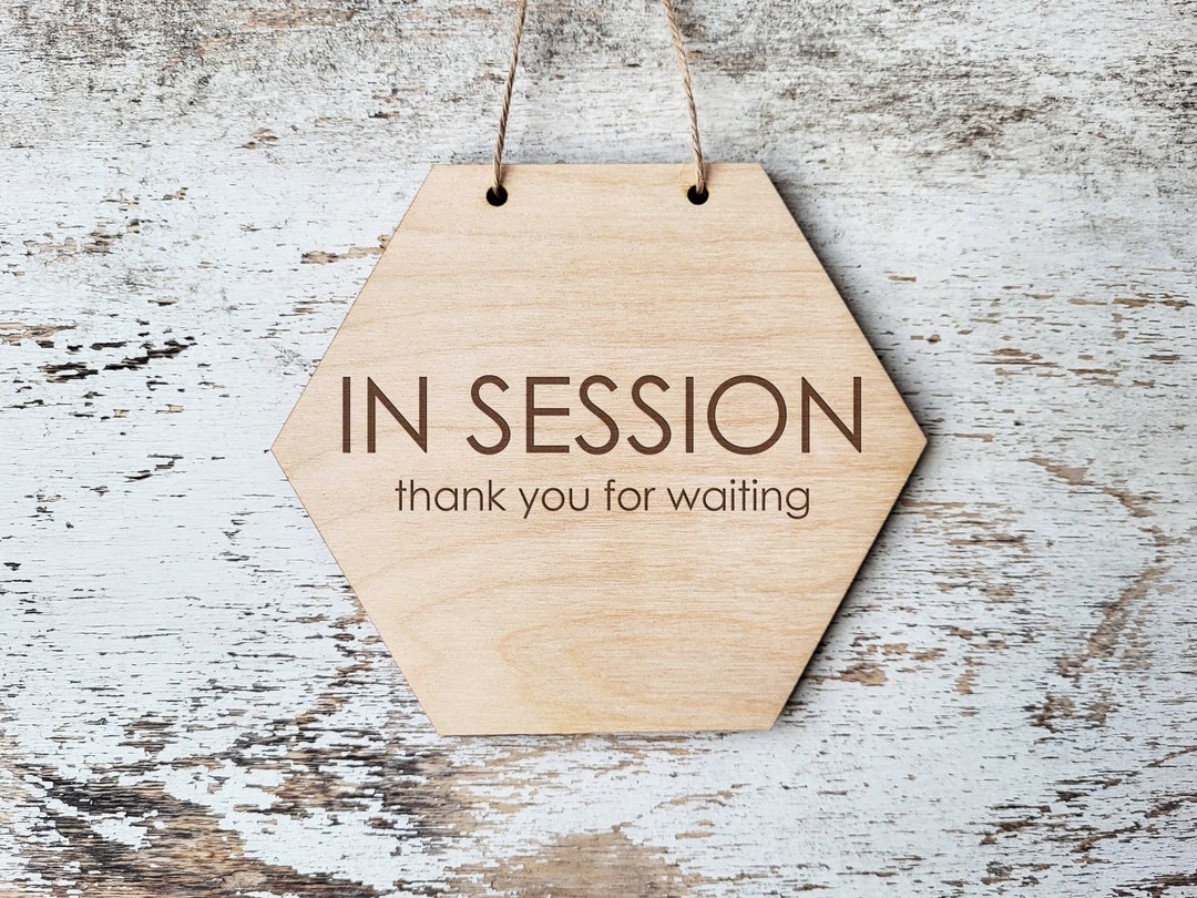 In Session Sign / Please Do Not Disturb / Custom Door Hanger / Therapy ...