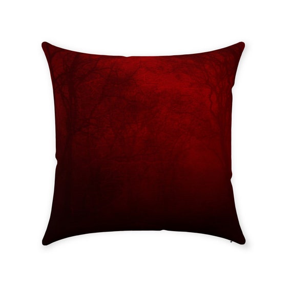 Gothic Red Pillow Glam Goth Throw Pillow Dark Gothic Art | Etsy