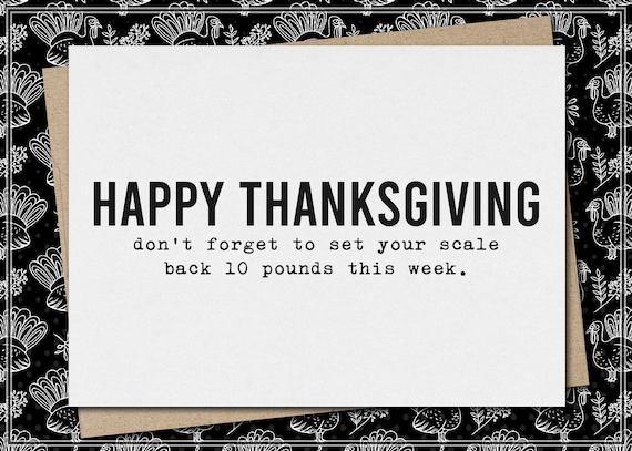 Happy Thanksgiving Don't Forget to Set Your Scale Back | Etsy