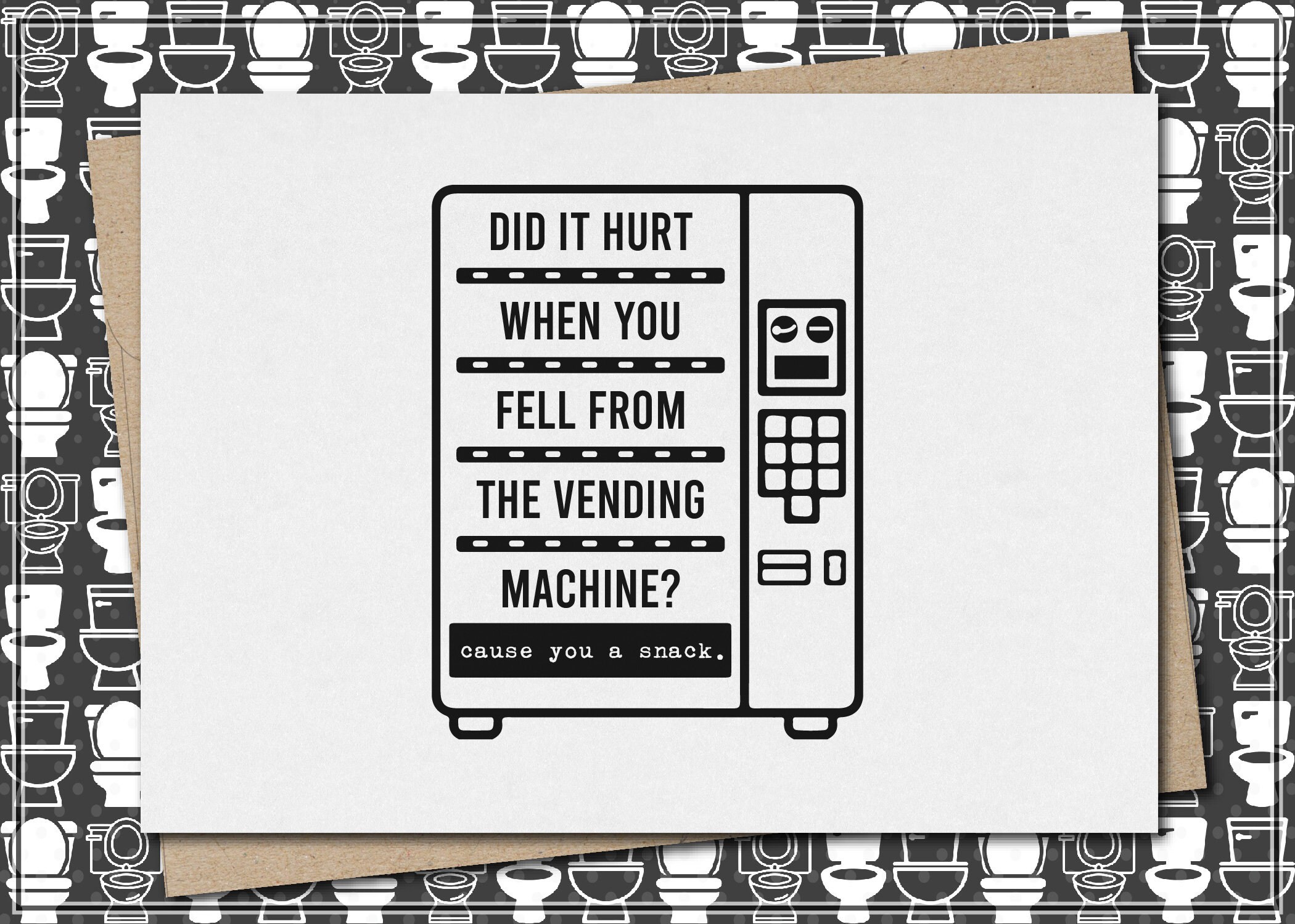 Did It Hurt When You Fell From a Vending Machine Cause You a | Etsy