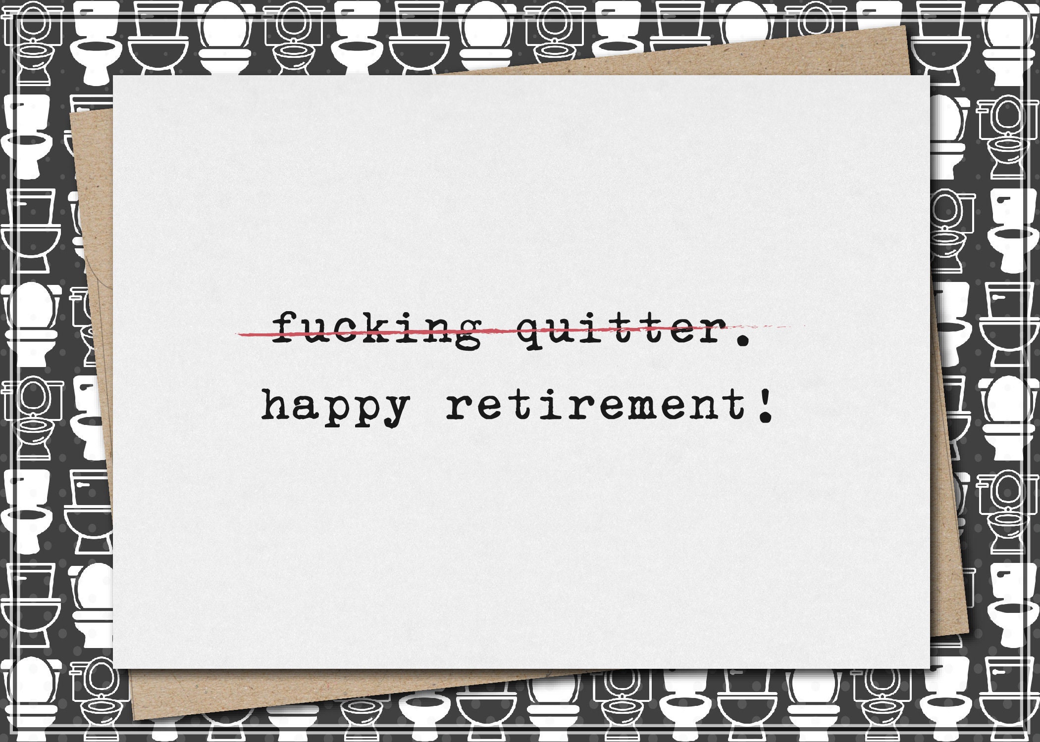 F'ing Quitter Happy Retirement // Funny and Sarcastic - Etsy