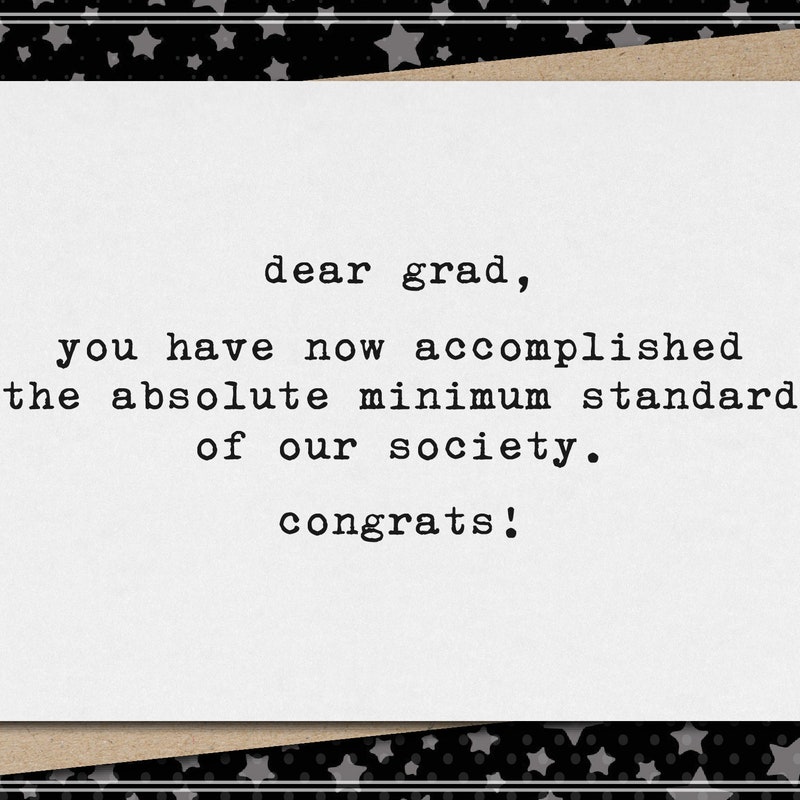 Funny Grad Card - Etsy