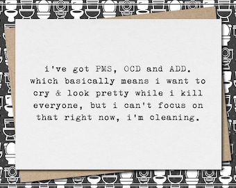 Ocd Card - Etsy