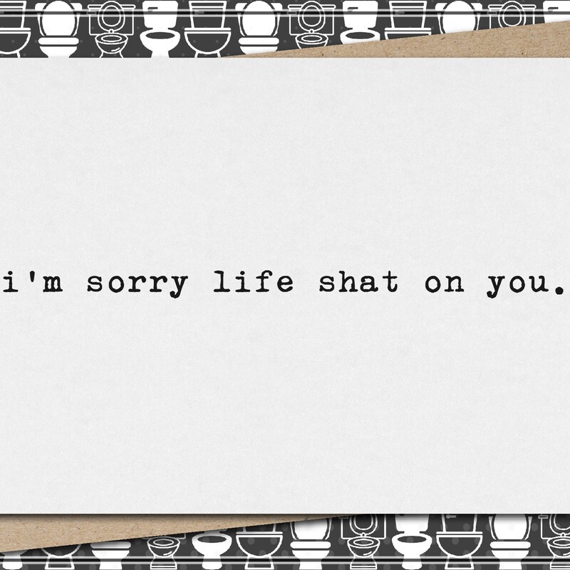 Funny Sympathy Card - Etsy