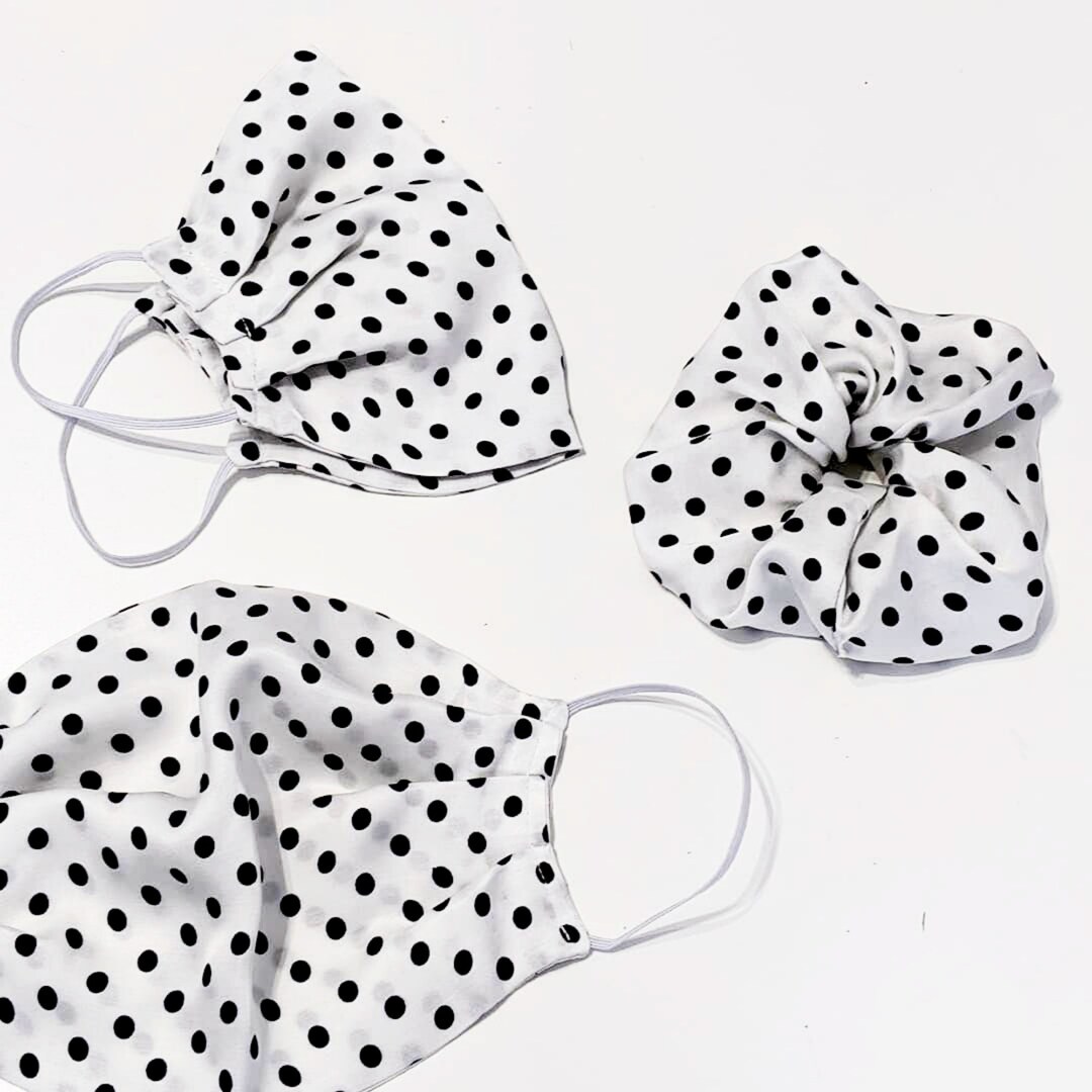 Satin Face Mask-dot Face Mask-designer Face Mask-trendy Mask-satin Mask ...