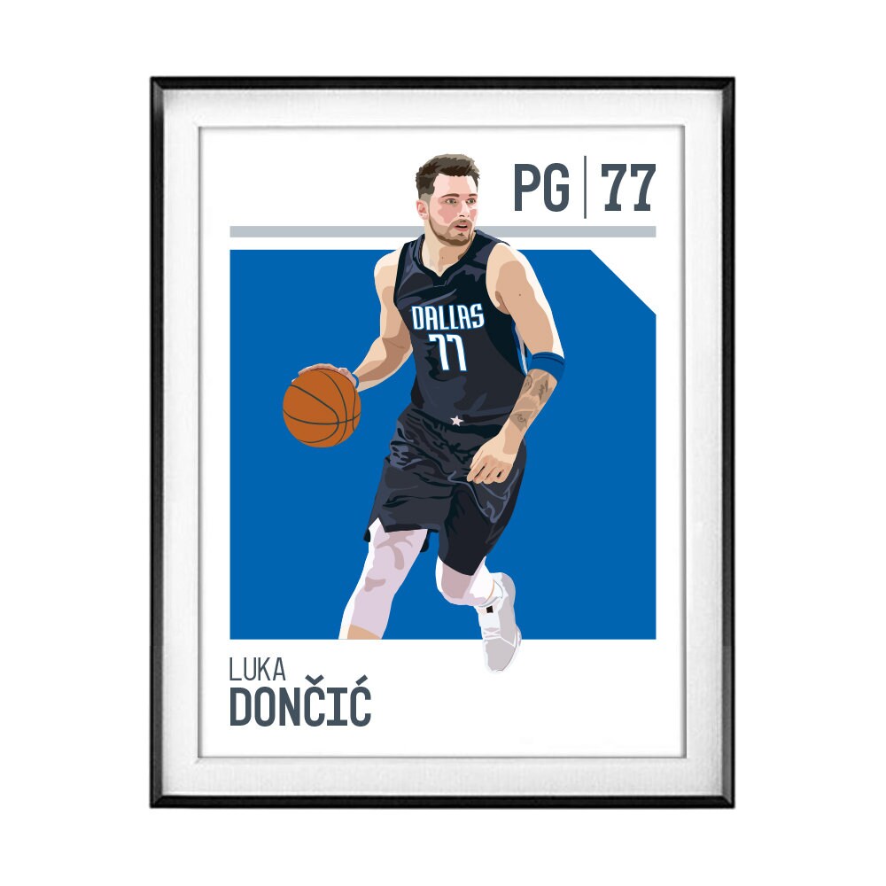Poster Luka Doncic 77, Poster Luka Doncic Jugador de Baloncesto ...