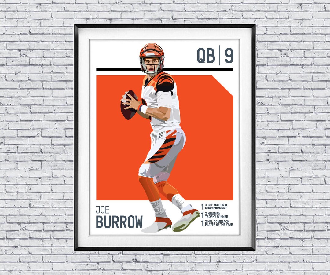 Joe Burrow Art Print: Pop Surrealism Football Illustration - Etsy