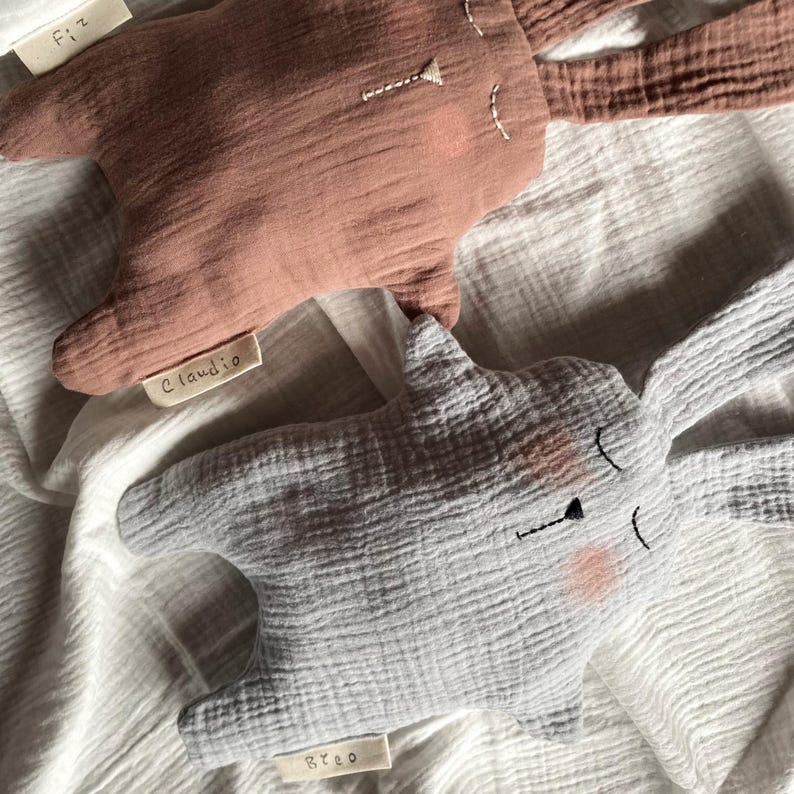 Soft Sand Bunny Toy. Ortigha Baby. Handmade Muslin Bunny. Baby Gift. - Etsy