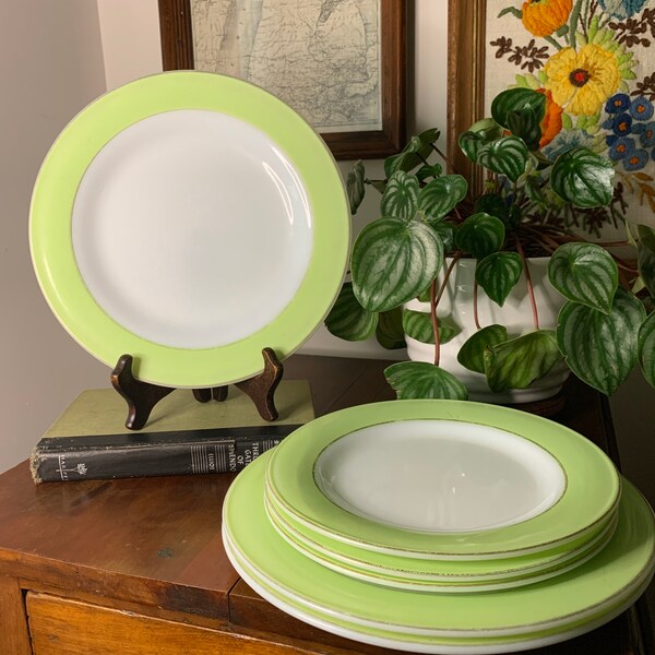 Green Pyrex Dinner Plates - Etsy